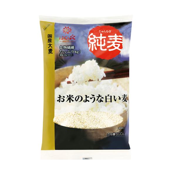 独自の大麦加工技術により白米の炊き上がりに近づくように加工した《純麦》（じゅんむぎ）ができました。お米に不足しがちな食物繊維が摂取することができます。北陸農家との共同開発により大麦品種「ファイバースノウ」を開発しました。従来の品種より、色が...