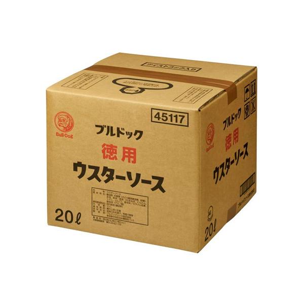 ２０Lの大容量ウスターソース。工場などの使用に適しています。