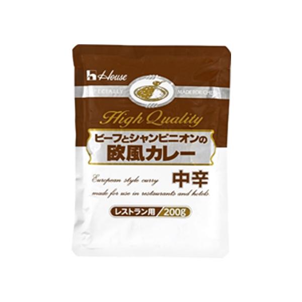 乳製品のコクとビーフの旨味に果物の甘みを加え、濃厚でまろやかな味わいに仕あげた、ビーフとシャンピニオン(マッシュルーム)の欧風カレーです。
