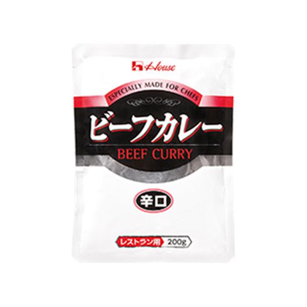 香り高いカレーパウダーやチャツネ、トマトペーストを使ったソースに柔らかい牛肉が入った、辛口のビーフカレーです。