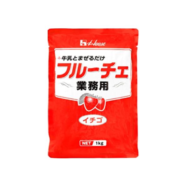 牛乳と混ぜるだけで簡単に手作りデザートができる、イチゴ果肉入りのデザートベースです。