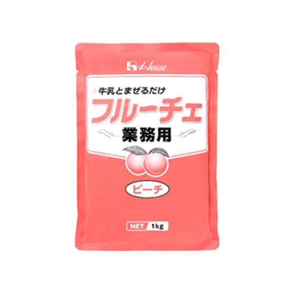 牛乳を加えて混ぜるだけで簡単にフルーツ果肉入りのデザートがつくれる白桃・黄桃果肉入りのデザートベースです。