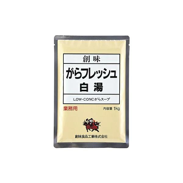 本品は、新鮮な豚がらを贅沢に使い、特殊製法によりフレッシュな風味に仕上げた白濁タイプの濃縮ガラスープの素です。