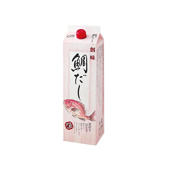新鮮な鯛から取ったスープをベースに、昆布やホタテの旨みを付与して上品に仕上げた、濃厚な風味の鯛だしです。