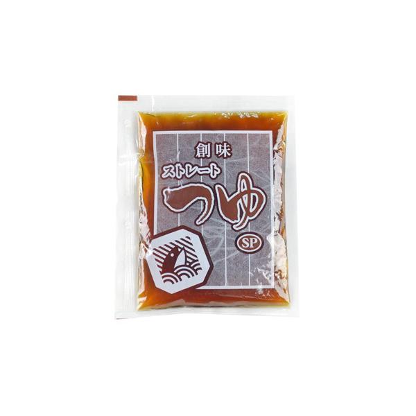 創味食品抽出の鰹一番ダシに、さば節も使用したダシの旨味たっぷりのストレートつゆです。