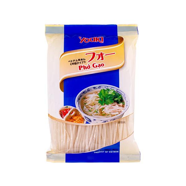 東南アジアでは馴染み深い、米粉とタピオカでん粉を原料とした平麺です。ツルッとした食感と淡白な味わいで、どんな具材ともよく合います。