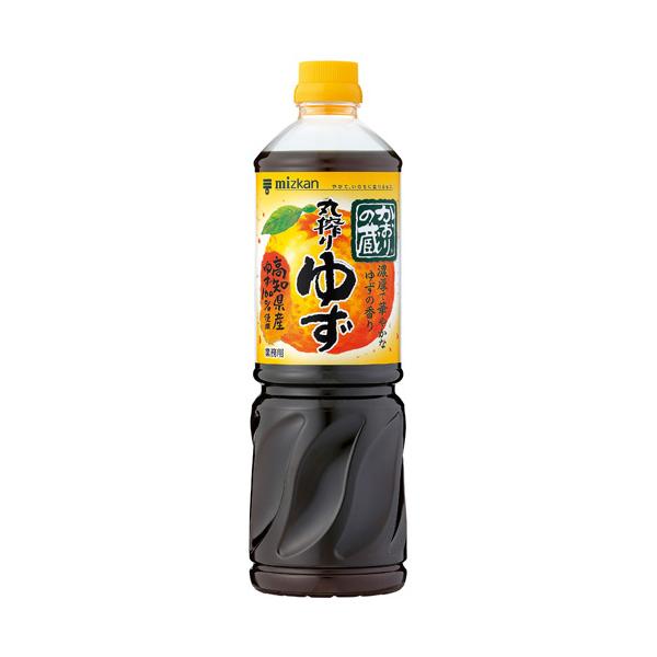 ゆず生産日本一の高知県産ゆずを丸搾りし、鰹と昆布のだしを絶妙にあわせました。鍋物はもちろん、たたき料理、サラダなどにも美味しくお召し上がりいただけます。