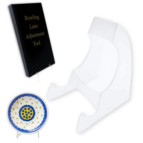 小物やプレート、カード、写真立てなどを美しくディスプレイできます。透明なので展示物の邪魔をせず、店舗・イベント・ご家庭などで幅広くご利用いただけます。●サイズ：Ｗ５０×Ｈ８０×Ｄ７２ミリ●材料：ＰＥＴ透明１ミリ●手で折り曲げて使用します。●...