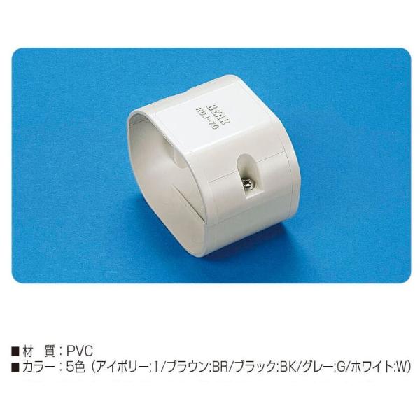 バクマ工業　エアコン配管化粧カバーＲＤJ-90-　10ヶジョイント　直線継手材質：ＰＶＣカラー：アイボリー・ブラウン・ブラック・グレー・ホワイト寸法（単位ｍｍ）Ａ＝94　Ｂ＝73　Ｃ＝60＊お届け方法変更になる場合があります。画像はＲＤＪ7...