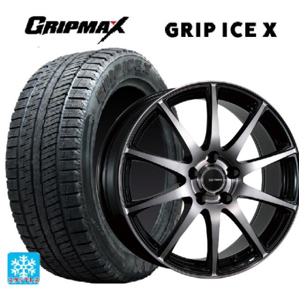 【新品スタッドレスタイヤホイール 4本セット】■タイヤグリップマックス グリップアイスX ブラックレター(GRIPMAX GRIP ICE X(BSW))■タイヤサイズ185/65R15 88Q ■ホイールet021123 ECO FORM...