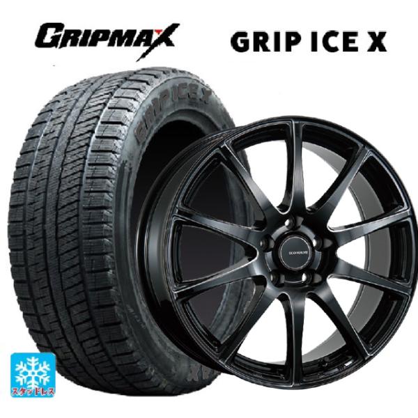 【新品スタッドレスタイヤホイール 4本セット】■タイヤグリップマックス グリップアイスX ブラックレター(GRIPMAX GRIP ICE X(BSW))■タイヤサイズ185/65R15 88Q ■ホイールet021123 ECO FORM...