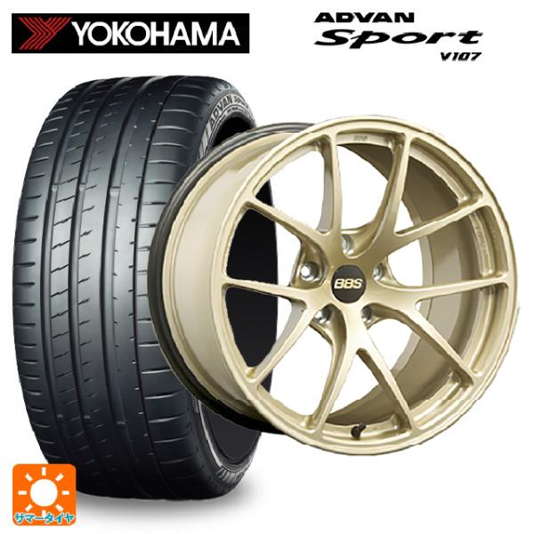 【新品サマータイヤホイール 4本セット】■タイヤヨコハマ アドバンスポーツ V107 正規品(YOKOHAMA ADVAN Sport V107)■タイヤサイズ265/35R18 97Y XL ■ホイールet023050 RI-A(BBS ...