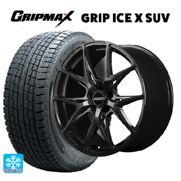 【新品スタッドレスタイヤホイール 4本セット】■タイヤグリップマックス グリップアイスX SUV ブラックレター #(GRIPMAX GRIP ICE X SUV(BSW))■タイヤサイズ225/55R18 102H XL ■ホイールet0...