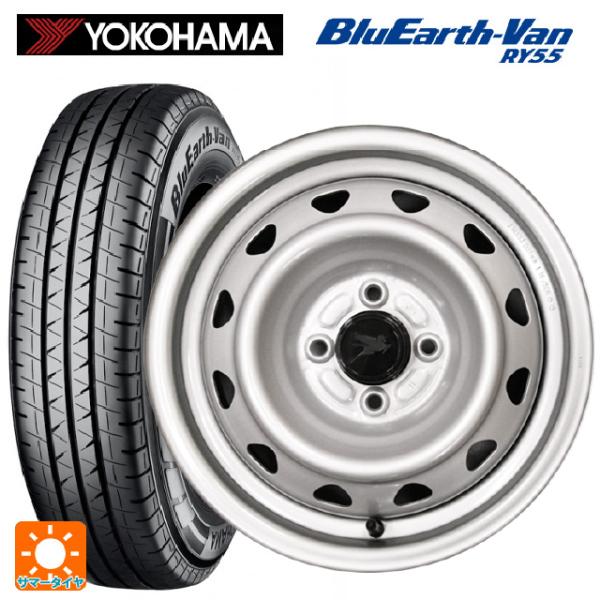 【新品サマータイヤホイール 4本セット】■タイヤヨコハマ ブルーアースVan RY55B(YOKOHAMA BluEarth-Van RY55B)■タイヤサイズ145/80R12 80/78N ■ホイールウェッズ キャロウィン PK355S...
