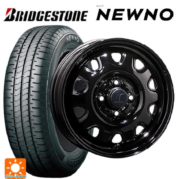 【新品サマータイヤホイール 4本セット】■タイヤブリヂストン ニューノ 正規品 #(BRIDGESTONE NEWNO)■タイヤサイズ155/65R14 75H ■ホイールトピー M73(TOPY M73)■ホイールカラーブラック（スチール...