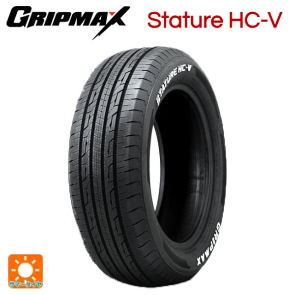 【サマータイヤ 新品1本】■タイヤグリップマックス スタチャーHCV ホワイトレター(GRIPMAX STATURE HC-V(RWL))■タイヤサイズ195/80R15 107/105Q 195/80-15 195/80/15 195-8...