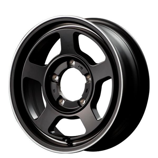 【新品ホイール1本】■ホイールMID GARCIA Chicago5(エムアイディー ガルシア シカゴ5 #)■カラーセミグロスブラック/ヴァーレイ+フランジポリッシュSBP■サイズ{37}インチ {38}J 15×6 -5 5/139.7...