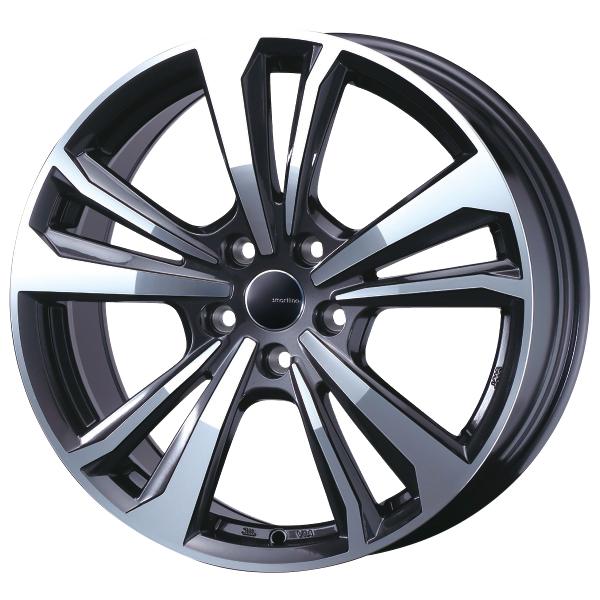 【新品ホイール1本】■ホイールTAS smartline 365(ティーエーエス スマートライン 365)■カラーガンメタリックポリッシュ■サイズ{37}インチ {38}J 18×7.5 +53 5/112 66.6■検索ワード18インチ ...