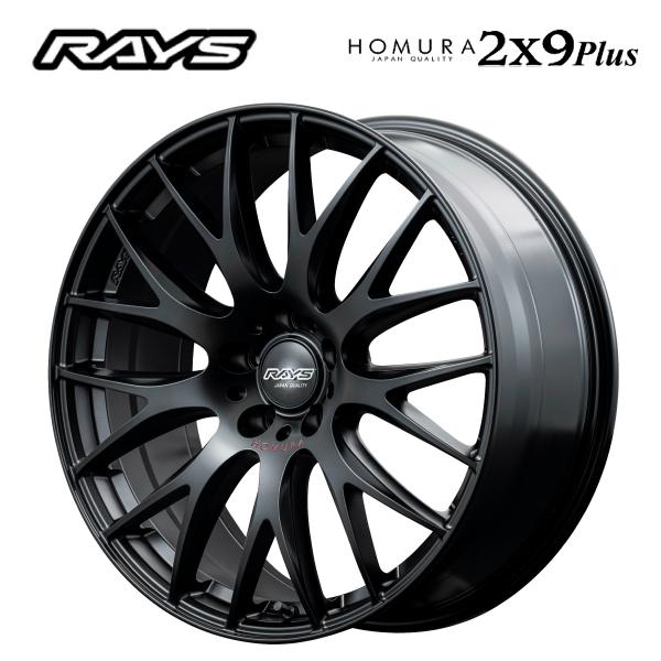 【新品ホイール1本】■ホイールRAYS HOMURA 2X9 Plus SPORT EDITION(レイズ ホムラ 2X9 プラス スポーツエディション)■カラーB7Jセミグロスブラック/RAP(レッドクリア)■サイズ{37}インチ {38...