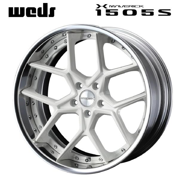 【新品ホイール1本】■ホイールWeds MAVERICK 1505S(リバースリム)(ウェッズ マーベリック 1505S(リバースリム))■カラーホワイト■サイズ{37}インチ {38}J 18×7.5 / ■検索ワード18インチ 7.5J...