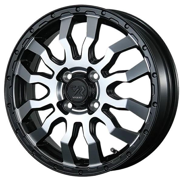 【新品ホイール1本】■ホイールTOPY VABRO RR-01(トピー ヴァブロ RR-01)■カラーMCマットクリアポリッシュ■サイズ{37}インチ {38}J 14×4.5 +45 4/100 67■検索ワード14インチ 4.5J 4穴...