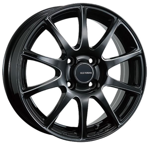【新品ホイール1本】■ホイールBRIDGESTONE ECO FORME CRS23(ブリヂストン エコフォルム CRS23)■カラーB/MNブラック塗装後マシニング切削■サイズ{37}インチ {38}J 14×4.5 +45 4/100 ...