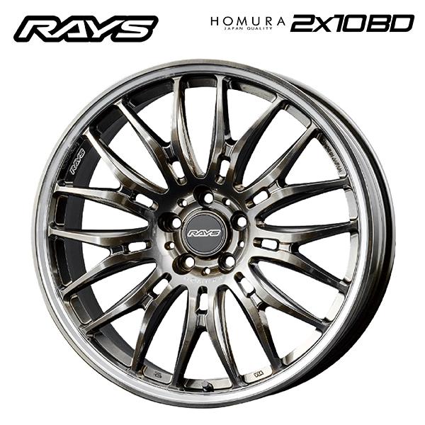 【新品ホイール1本】■ホイールRAYS HOMURA 2X10BD(レイズ ホムラ2X10BD)■カラーB9Jブラック/リムエッジDMC■サイズ{37}インチ {38}J 18×7.5 +45 5/114.3 73.1■検索ワード18インチ...