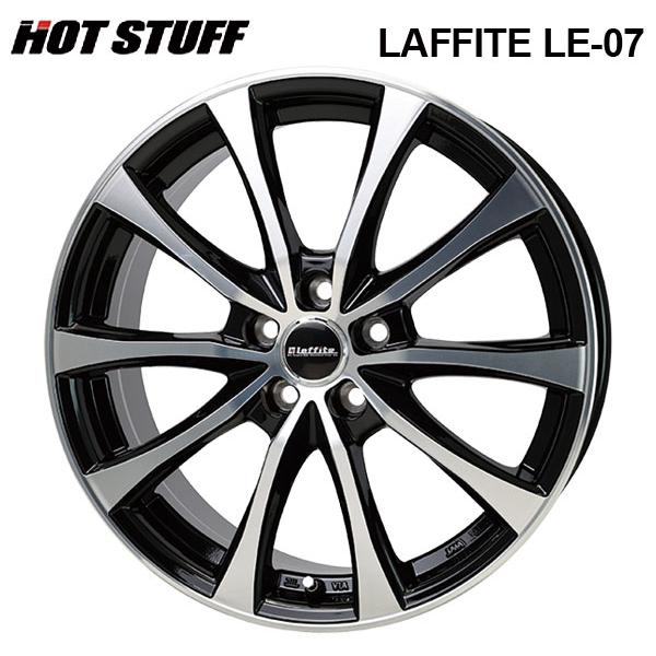 【新品ホイール1本】■ホイールHOTSTUFF LAFFITE LE-07(ホットスタッフ ラフィット LE07)■カラーBK/Pブラックポリッシュ■サイズ{37}インチ {38}J 16×6.5 +53 5/114.3 73■検索ワード1...