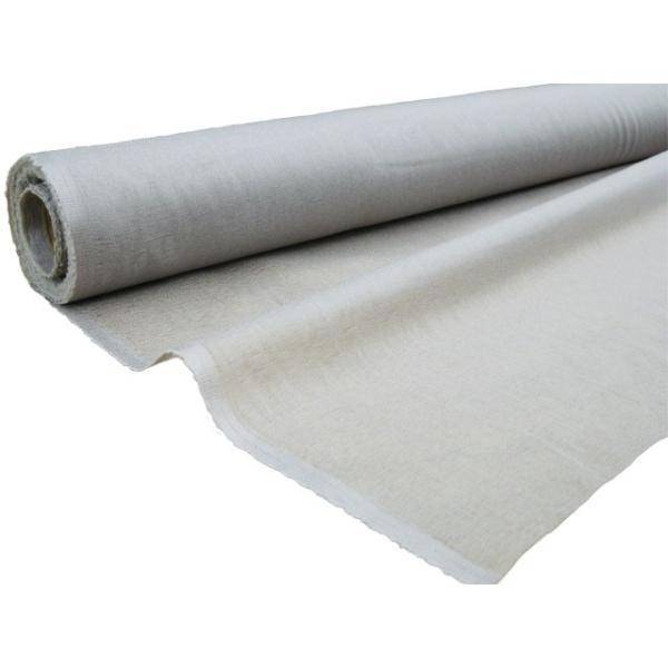 タテ糸が半分浮いた繻子(しゅす)織なので、接着しても接着芯地全面が表生地に貼り付きません。 ↓加工糸芯地のようなパ〜ンとしたハリが出ず、表生地本来の風合いを損なうことなくハードさが出るように思われます。