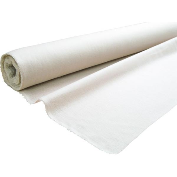 タテ糸が半分浮いた繻子(しゅす)織なので、接着しても接着芯地全面が表生地に貼り付きません。 ↓加工糸芯地のようなパ〜ンとしたハリが出ず、表生地本来の風合いを損なうことなくハードさが出るように思われます。