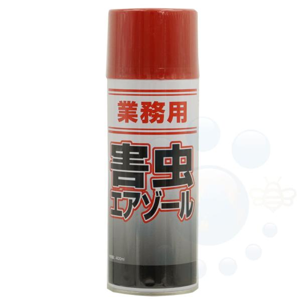 【商品名】業務用害虫エアゾール【内容量】400ml【主成分】テトラメトリン、ペルメトリン【剤　形】エアゾール【使用用途】ユスリカ、チョウバエ、ガ、ダンゴムシ、チャタテムシ、シバンムシ、カメムシ駆除【販売元】国際衛生株式会社【商品特長】◆2種...