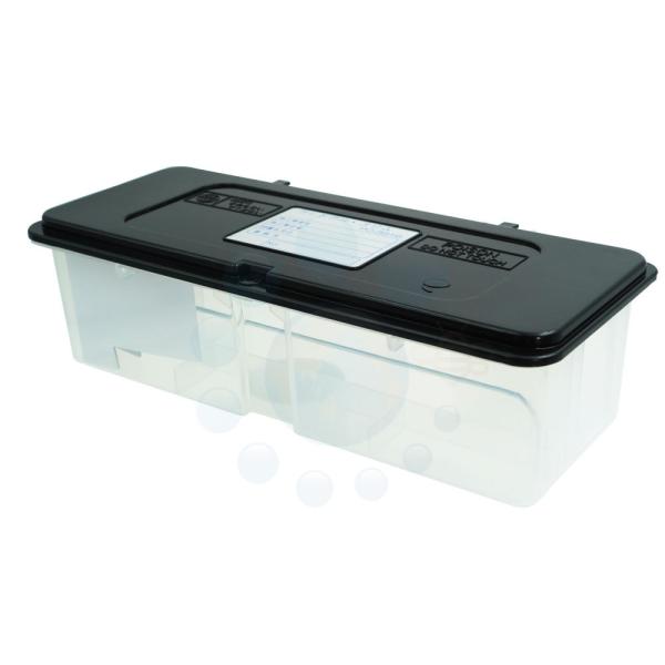 【商品名】ラットクルスリム【内容量】1台【サイズ】W383×H110×D160mm【重　量】0.59kg【材　質】PP【用　途】殺鼠剤、粘着トラップの設置【販売元】株式会社ピオニーコーポレーション【商品特長】◆ボックス下部が半透明のため、ボ...