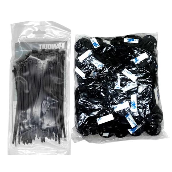 【商品名】ピーコン ピッタンコ 黒 追加セット【内容量】・ピッタンコ（黒）　1袋100個入・ソーラーグリップ（結束バンド）　1袋100本入【販売元】日本鳩対策センター株式会社【商品特長】ソーラーパネル鳥害対策セットに含まれる取付具だけでは不...