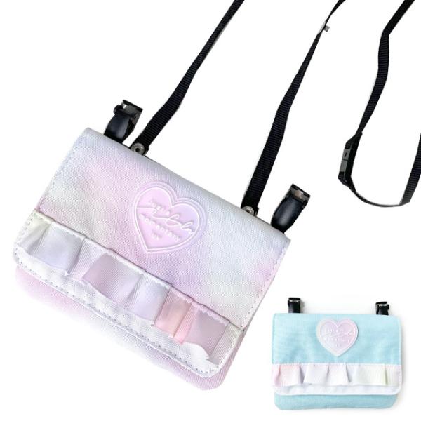 ポケット ポーチ 女の子 Pirica nonno グラデフリル フラットショルダー hag-531 抗菌 防臭 移動ポケット ポシェット キッズ 小学生 小学校 女の子 誕生日プレゼント かわいい クリップ ショルダー 外付けポケット マ...