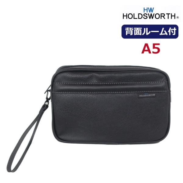 【ラッピング袋無料】メンズ セカンドバッグ 集金 HOLDSWORTH セカンドバッグ a5サイズ 3355 バッグ メンズバッグ クラッチバッグ バック ポリエステル ブラック 黒 男性用 集金バッグ 鞄 銀行員 営業 おしゃれ プレゼン...