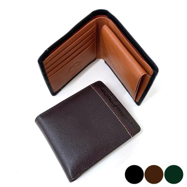 【ラッピング袋無料】二つ折り財布 メンズ BEVERLY HILLS POLO CLUB TEX-3 二つ折り財布 61b402 財布 レザー 革 men's 男性 父 おじいちゃん プレゼント ブランド 人気 ブラック 黒 茶 ギフト 父...
