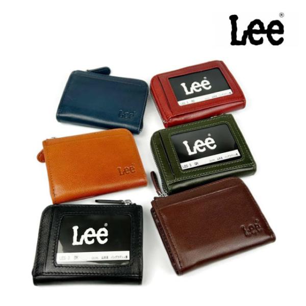 【ラッピング袋無料】小銭入れ メンズ 革 Lee リー ゴートレザー L字ファスナーコインケース 定期入れ付き les-3 パスケース コンパクト 2層 カード収納 小物 財布 メンズコインケース 大学生 彼氏 お父さん 男子 men's ...