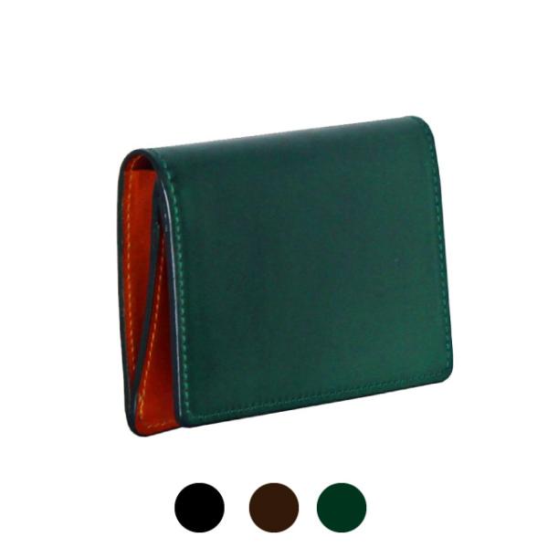 【ラッピング袋無料】名刺入れ/CORDOVAN(コードバン） 日本製 カードケース/ly1002/高級馬革 革 ブランド メンズ  二つ折り 送料無料 レディース クリスマスプ レザー ブラック 営業 ビジネス 社会人 就活 新入社員 男子...