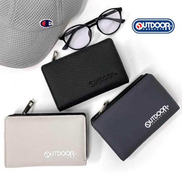 【ラッピング袋無料】財布 中学生 男子 OUTDOOR PRODUCTS アウトドアプロダクツ シンプルロゴ ミドルウォレット ods-0053 2つ折り財布  キッズ 財布 男の子 おしゃれ 小学生 高校生 コンパクト 使いやすい 二つ折...