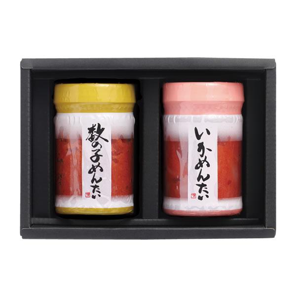 新鮮な海の幸の珍味を詰め合せました。贈ってうれしい、もらってうれしい人気の商品を詰めました。お好みやご予算に応じて、じっくりお選びください。■セット内容・数の子めんたい 140g・いかめんたい 140g