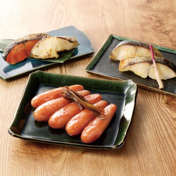 無着色昆布漬辛子めんたい『めんたい日和』と、いろいろな西京漬の詰め合せです。受付締切日：2026年8月31日まで※発送日は2026年9月5日までとさせていただきます。■セット内容・無着色昆布漬辛子めんたい『めんたい日和』 360g・銀むつ&...