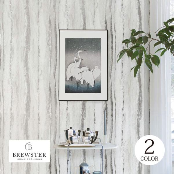 のりなし 輸入壁紙BREWSTER（ブリュスター）4019-86461 4019-86499◎F☆☆☆☆◎不燃■生産国：アメリカ■サイズ：53cm巾 × 10m巻■縦リピート：64cm■材質：不織布＜ご注意＞1ロール単位のご購入となります。...