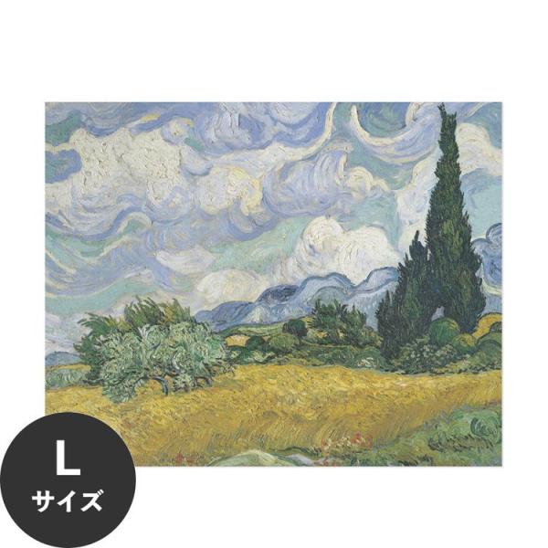 世界中のパブリックドメインの美術作品・アートの中からスタッフが厳選したデザインをアートポスターにしました！賃貸OK◎ 水に浸すだけで貼れて剥がせてまた貼れる、画鋲やテープ跡を気にせずポスターが楽しめます。■糸杉のある小麦畑ゴッホにとって重要...