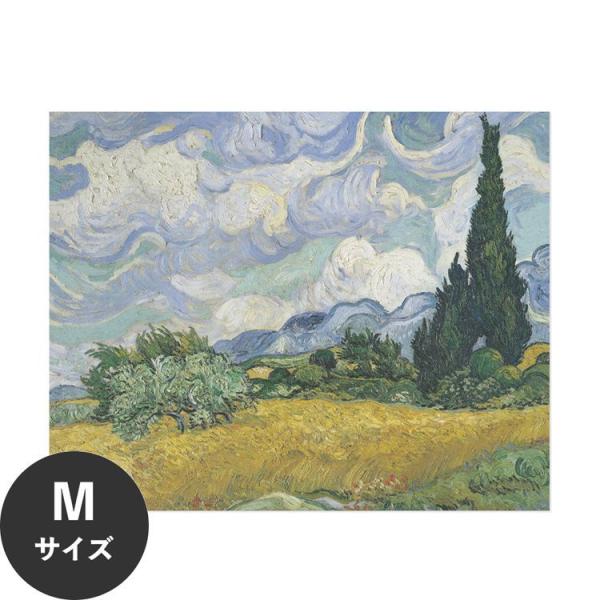 世界中のパブリックドメインの美術作品・アートの中からスタッフが厳選したデザインをアートポスターにしました！賃貸OK◎ 水に浸すだけで貼れて剥がせてまた貼れる、画鋲やテープ跡を気にせずポスターが楽しめます。■糸杉のある小麦畑ゴッホにとって重要...