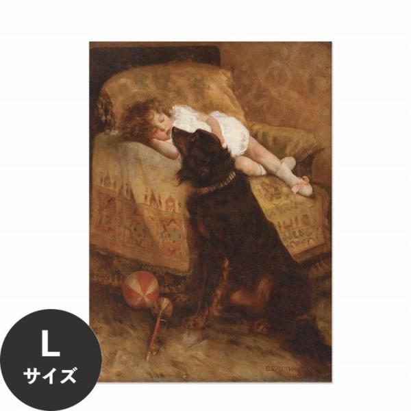 世界中の美術・芸術作品の中から厳選したデザインをアートポスターにしました！賃貸OK◎ 水に浸すだけで貼れて剥がせる、画鋲やテープ跡を気にせずポスターが楽しめます。■エリザベス・ストロング作「眠る子どもと犬」▼サイズ約64cm x 90cm▼...