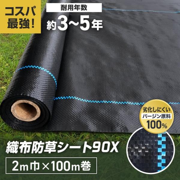 DIY RESTA リスタ 新生活 爆買 送料無料 防草シート 2m×100m 人工芝 除草シート ピン 固定ピン テープ 3年 5年 織布タイプ 平織 雑草シート 除草 防草 雑草防止 雑草抑制 雑草処理 防そうシート 透水 曝露施工 む...