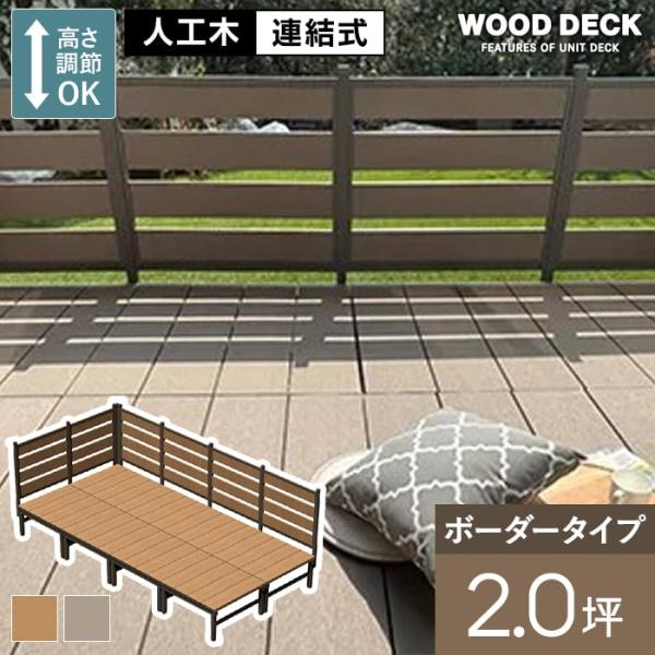 DIY RESTA リスタ 新生活 爆買 送料無料 ウッドデッキ 人工木 デッキ セット キット フェンス フェンス付き 簡易デッキ 組立式 組み立て式 組立キット 規格サイズ 既製サイズ diy 縁台 エクステリア【商品説明】人工木デッキ...