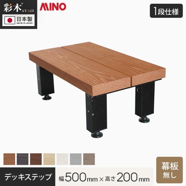 DIY RESTA リスタ 新生活 爆買 送料無料 サンプル MINO 彩木デッキ ステップ 階段 段差 人工木 彩木ガーデンデッキ 専用ステップ 踏み台【商品説明】2台連結で階段としても使える！彩木ガーデンデッキ用 デッキステップ 全4サ...