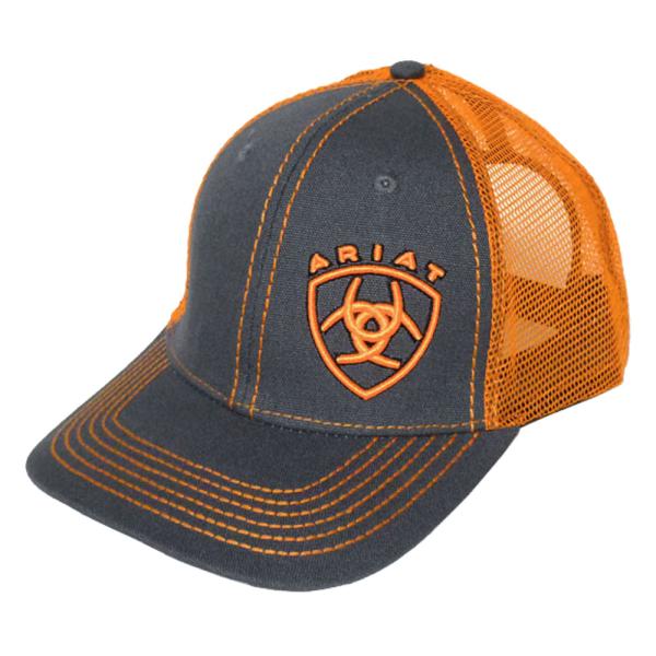 ウエスタン＆ブリティッシュのライダーのためのアパレルやブーツを販売している会社『Ariat』日本ではあまり馴染みがないかもしれませんが、アメリカでは超有名!!【メーカー】　Ariat　アリアット【カラー】　グレー＆オレンジ（メッシュ部分）【...