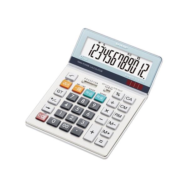 ●外寸：幅１４０×奥１９７×高２６．５ｍｍ●重量：２３８ｇ●桁数：１２桁●表示数字高：２２ｍｍ●２メモリ●電源：太陽電池＋ＣＲ２０３２